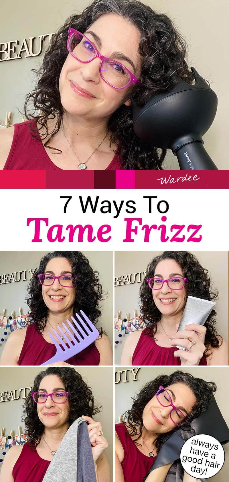 How to Reduce Frizz (for curly or wavy hair!)