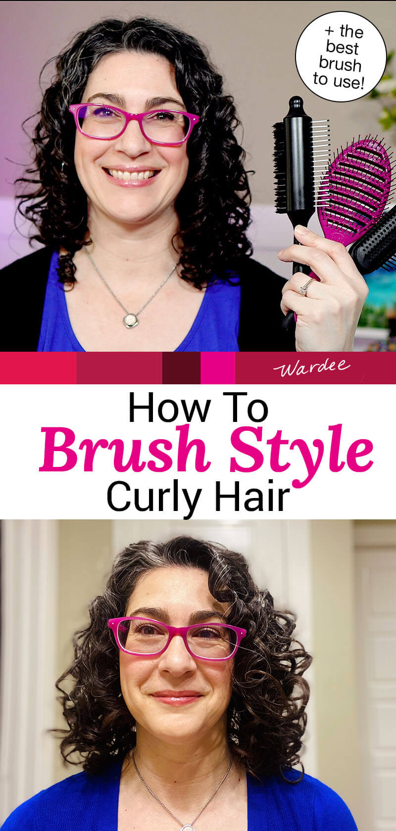 Brush Styling Curly Hair (+the best brush to use!)