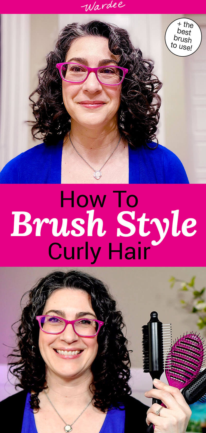 Brush Styling Curly Hair (+the best brush to use!)
